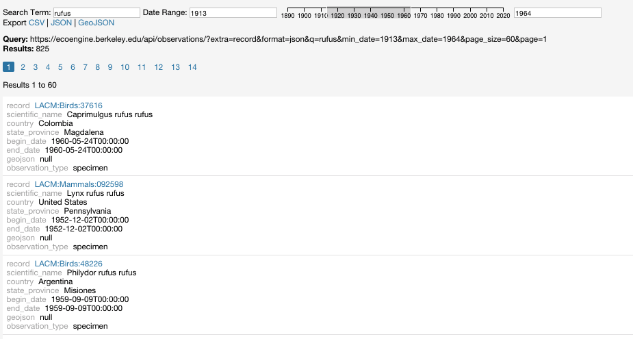 Diving into ecosystem data with Berkeley’s Ecoengine and interfaces from Stamen | Stamen