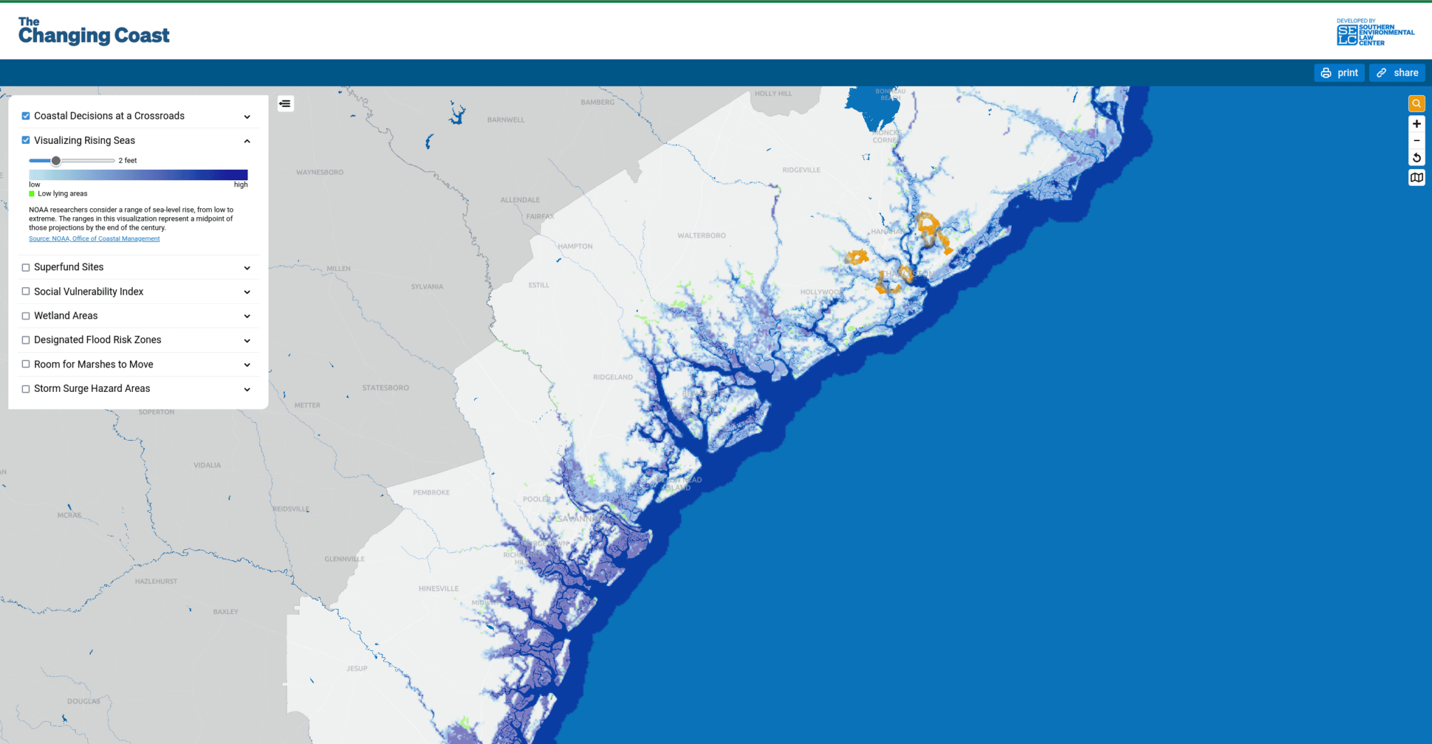Mapping the Changing Coast with the Southern Environmental Law Center ...