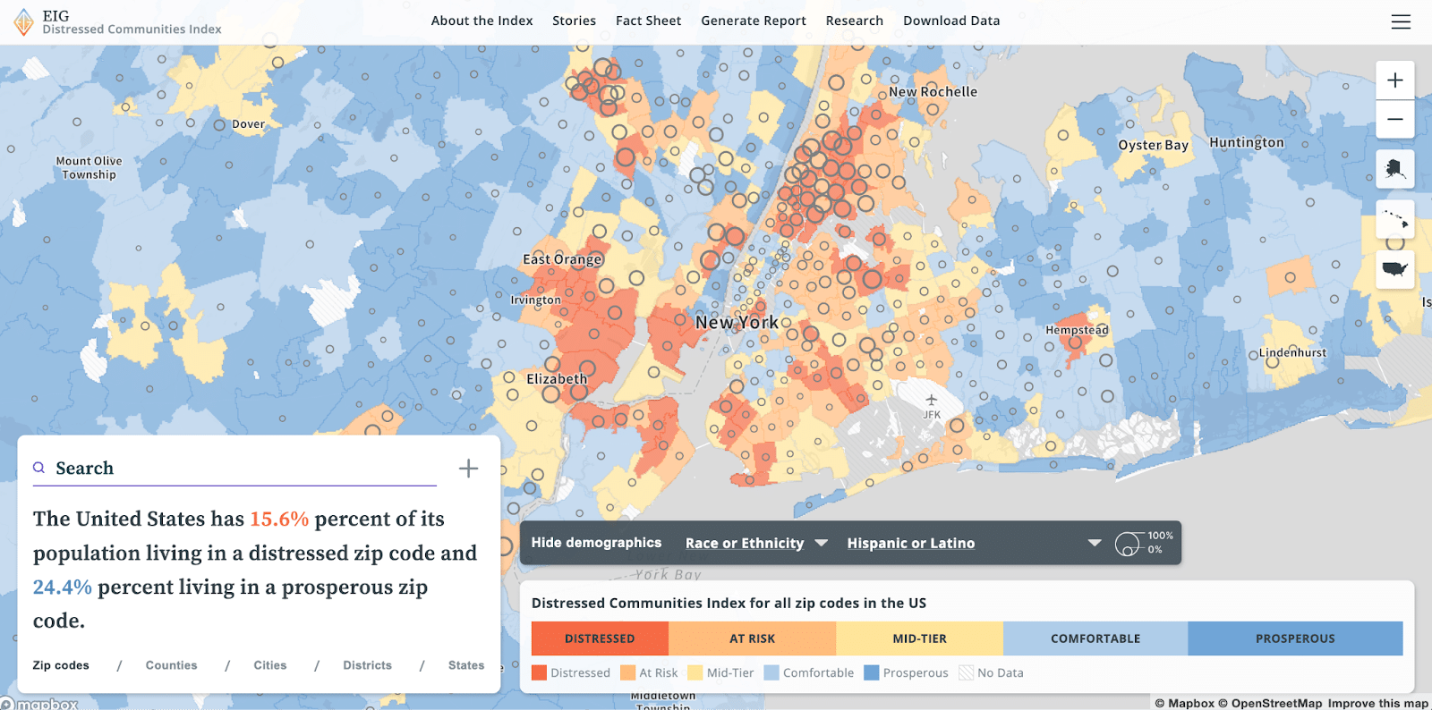 Redesigning the Distressed Communities Index | Stamen