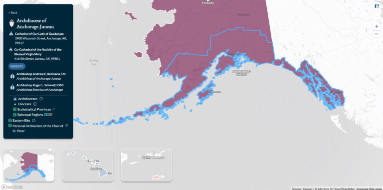 Exploring the ecclesiastical map of the Catholic Church in the US | Stamen