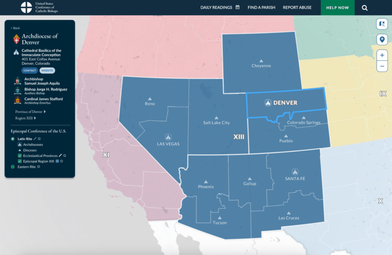 Exploring the ecclesiastical map of the Catholic Church in the US | Stamen