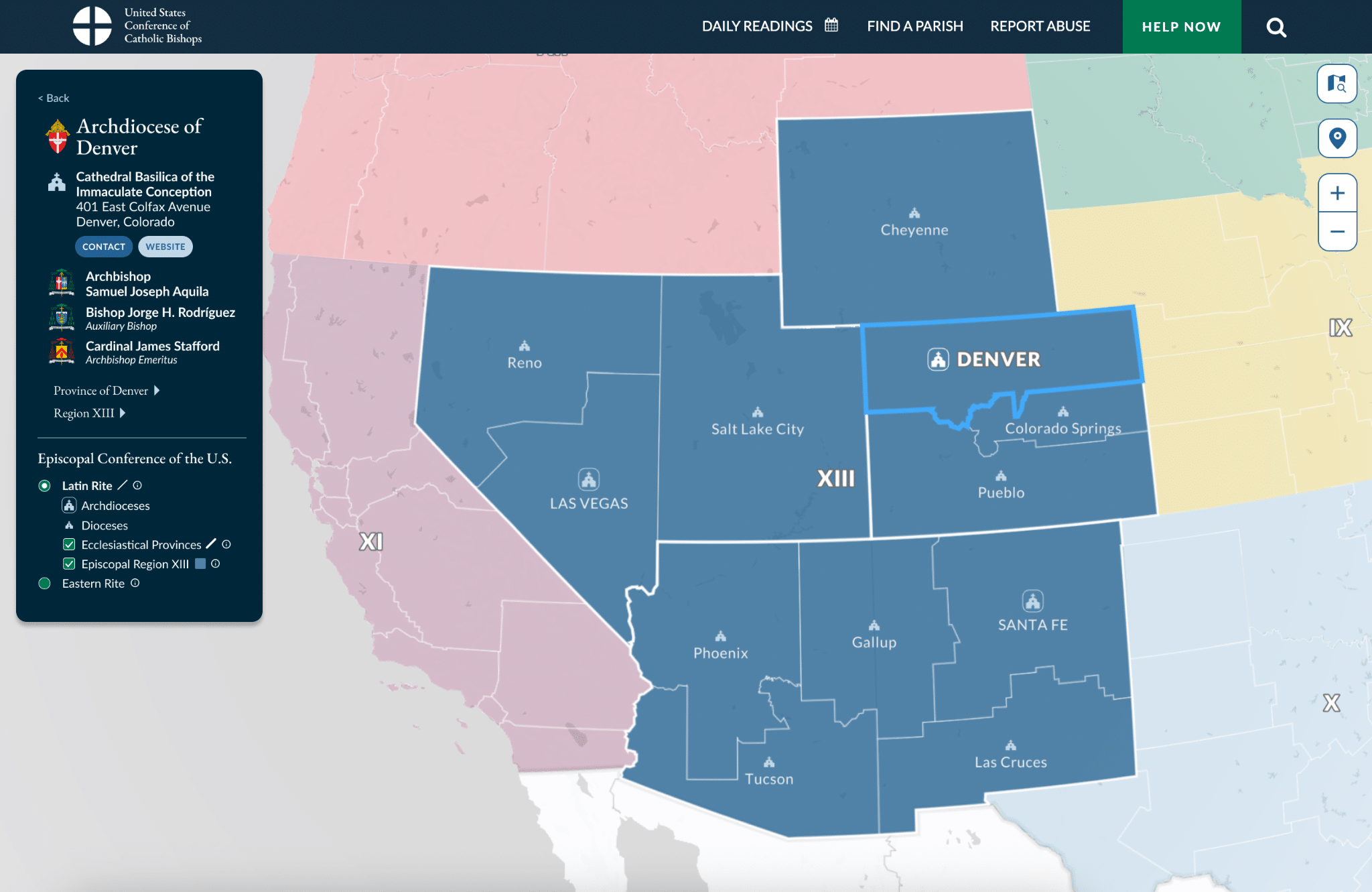 Exploring the ecclesiastical map of the Catholic Church in the US | Stamen
